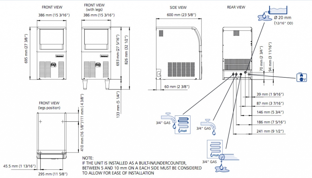 Scotsman EC 57 Easy-Fit Model C/W X SAFE - Ice2o Ice Machines ...