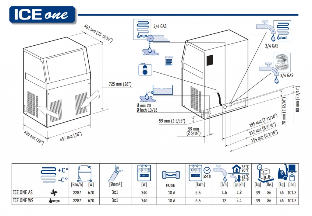 Scotsman Ice One - Ice2o Ice Machines | Commercial Ice Makers & Storage ...