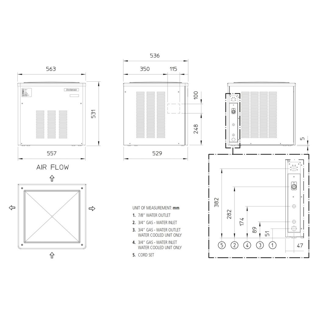 Scotsman MF26 Modular Flake Ice Machine C/W Xsafe - Ice2o Ice Machines ...